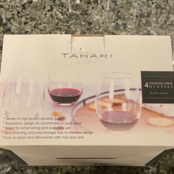 Tahari | Dining | Tahari Home Stemless Wine Glasses | Poshmark